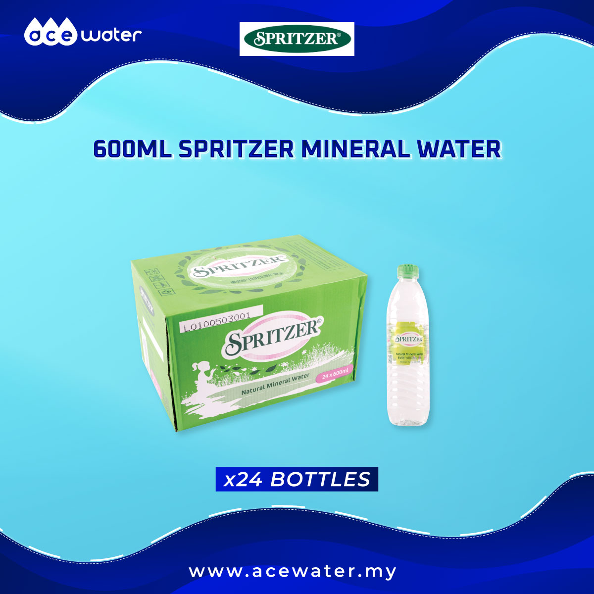 Spritzer Mineral Water - Ace Water
